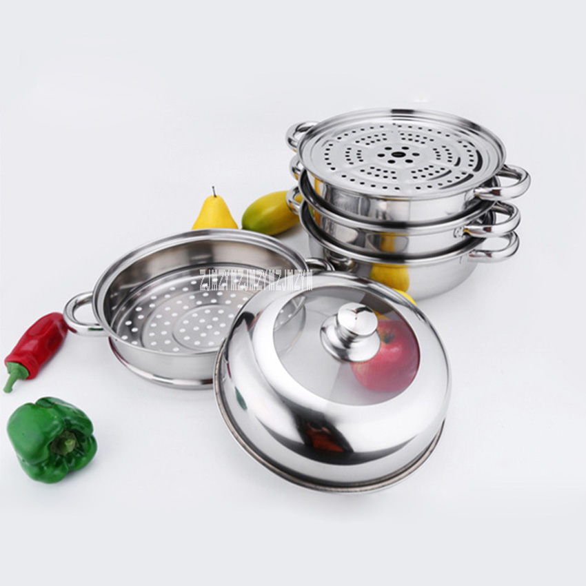 Multi - layer 28 cm Steamer Stainless Steel Thicke... – Vicedeal