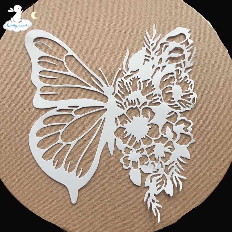 Bunnymoon Big butterfly Metal cutting dies stencil... – Grandado