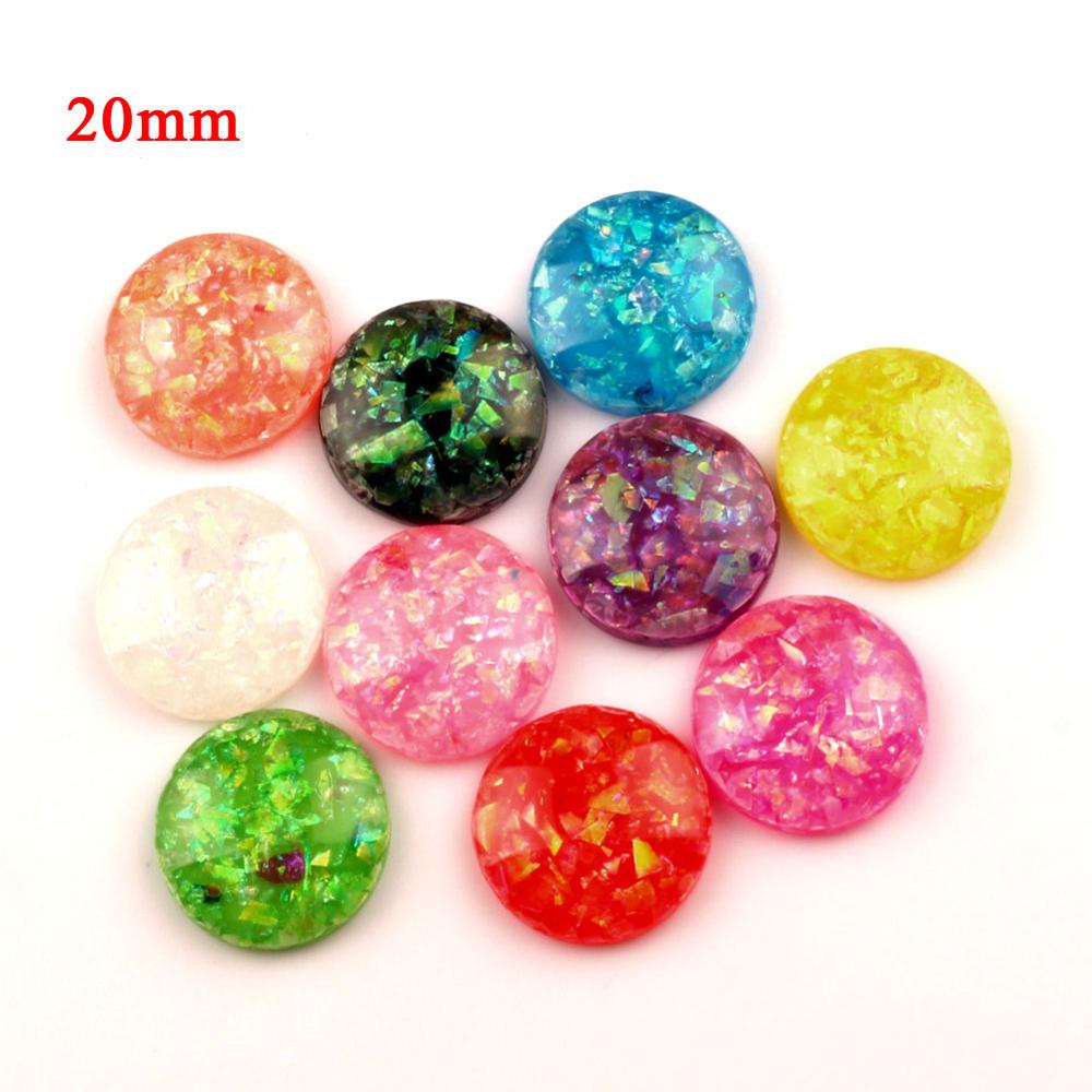 200Pcs Mixed Round Glitter Resin Decoration Crafts... – Grandado