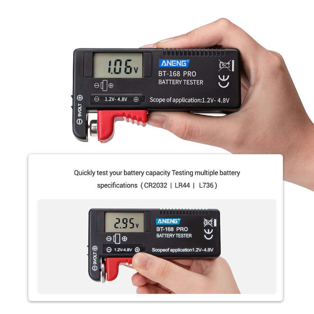 ANENG Digitale Batterie Tester BT-168 Profi 1,2 V-4,8 V AAA AA ...