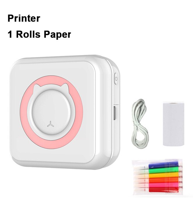 Pocket Thermal Printer Portable Mini Wirelessly BT... – Vicedeal