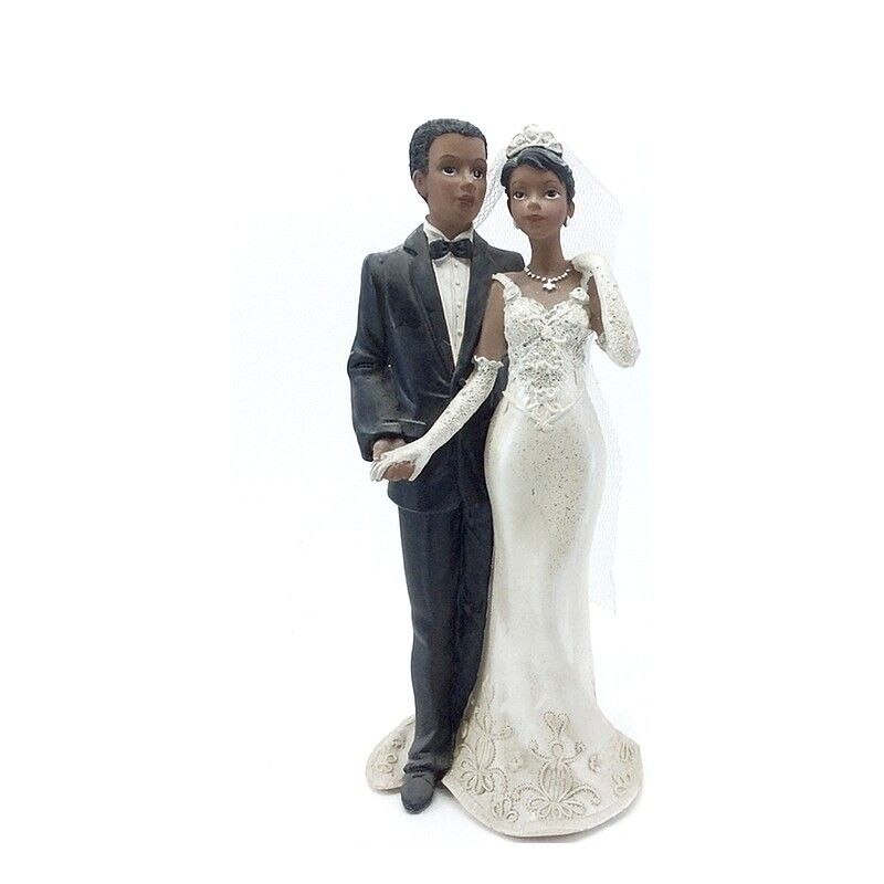Large married black resin Couple holding hands, 20... – Grandado
