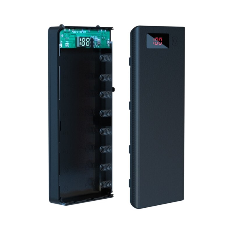 A8 LCD Display 8x18650 Battery Case Power Bank She... – Grandado