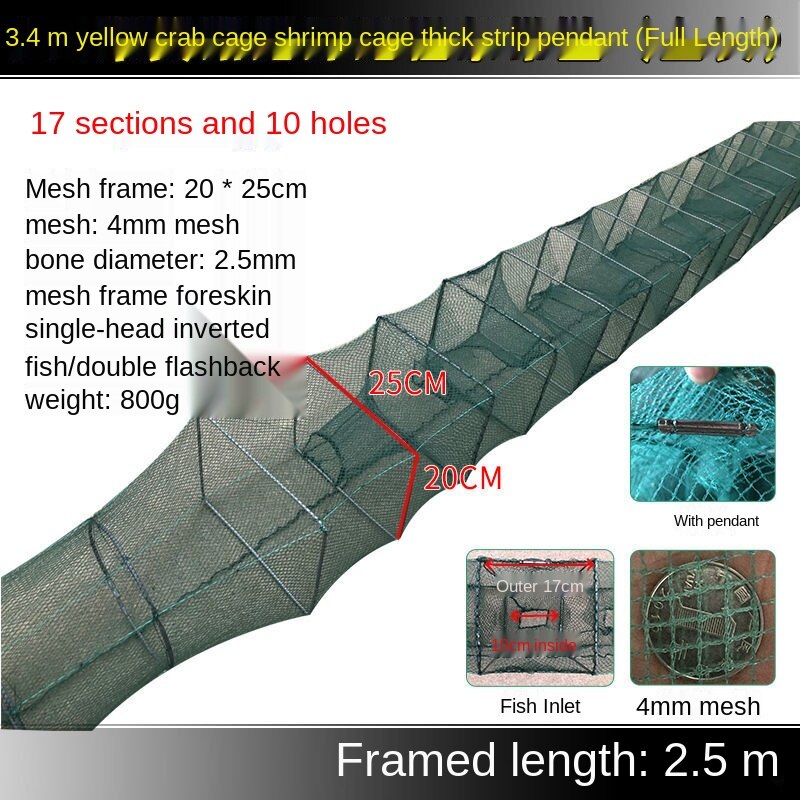 Garnalen Visnet Kreeft Grond Net Vangen Kreeft Vou... – Vicedeal
