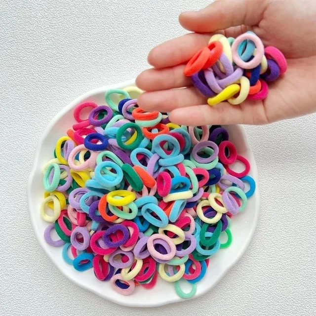 20/50/100Pcs Hair Bands for Children Colorful Nylo... – Grandado