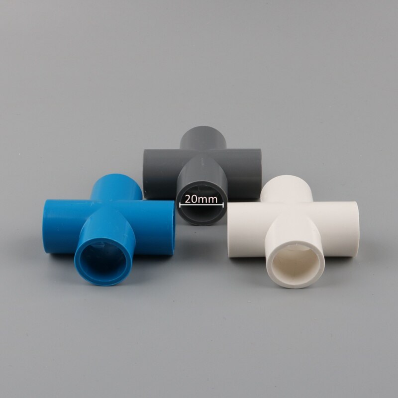 2pcs 20mm PVC Pipe Cross Connector Garden Irrigati... – Grandado