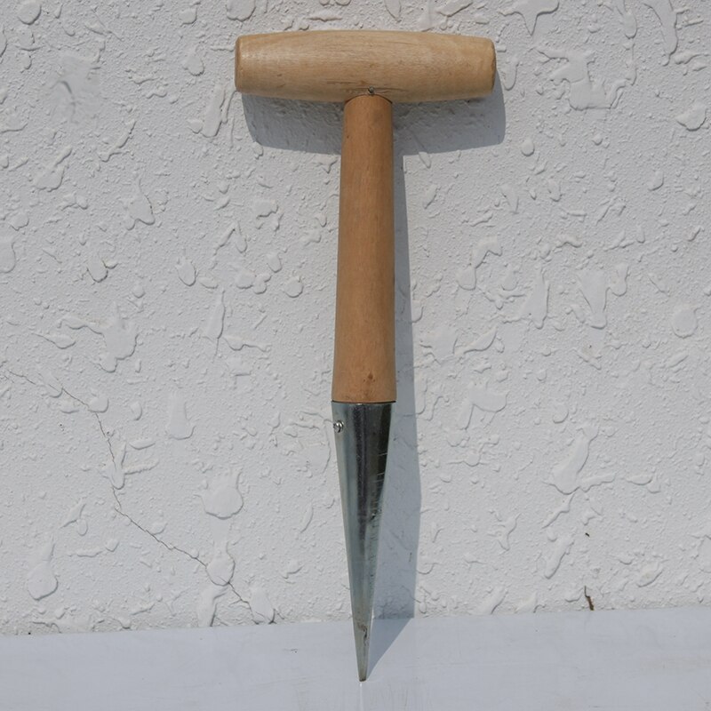 Steel Dibber with Wooden handle Garden Bonsai Flow... – Grandado