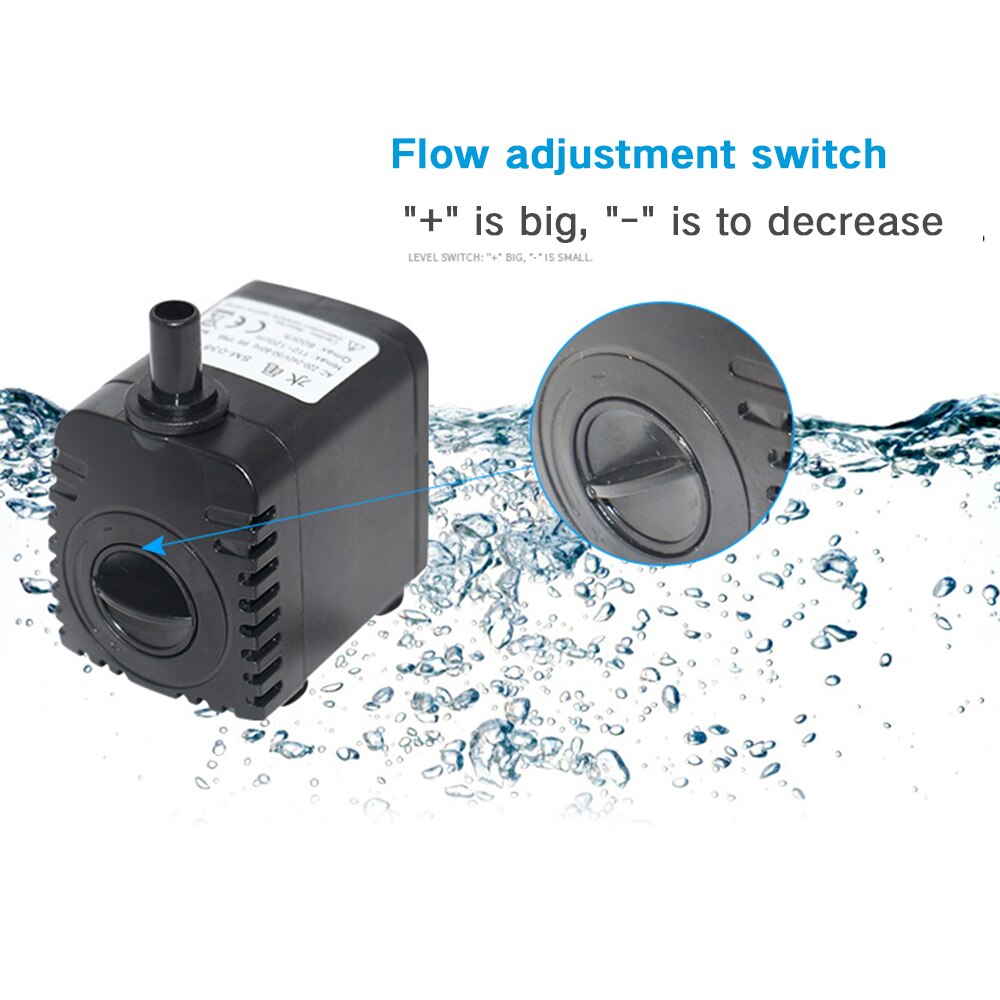 AC 110V US Plug Submersible Fountain Water Pump Wi... – Vicedeal