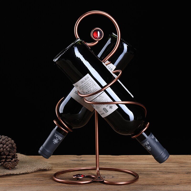 Iron Metal Wine 7 Bottles Red Wine Rack Wine Bottl... – Grandado