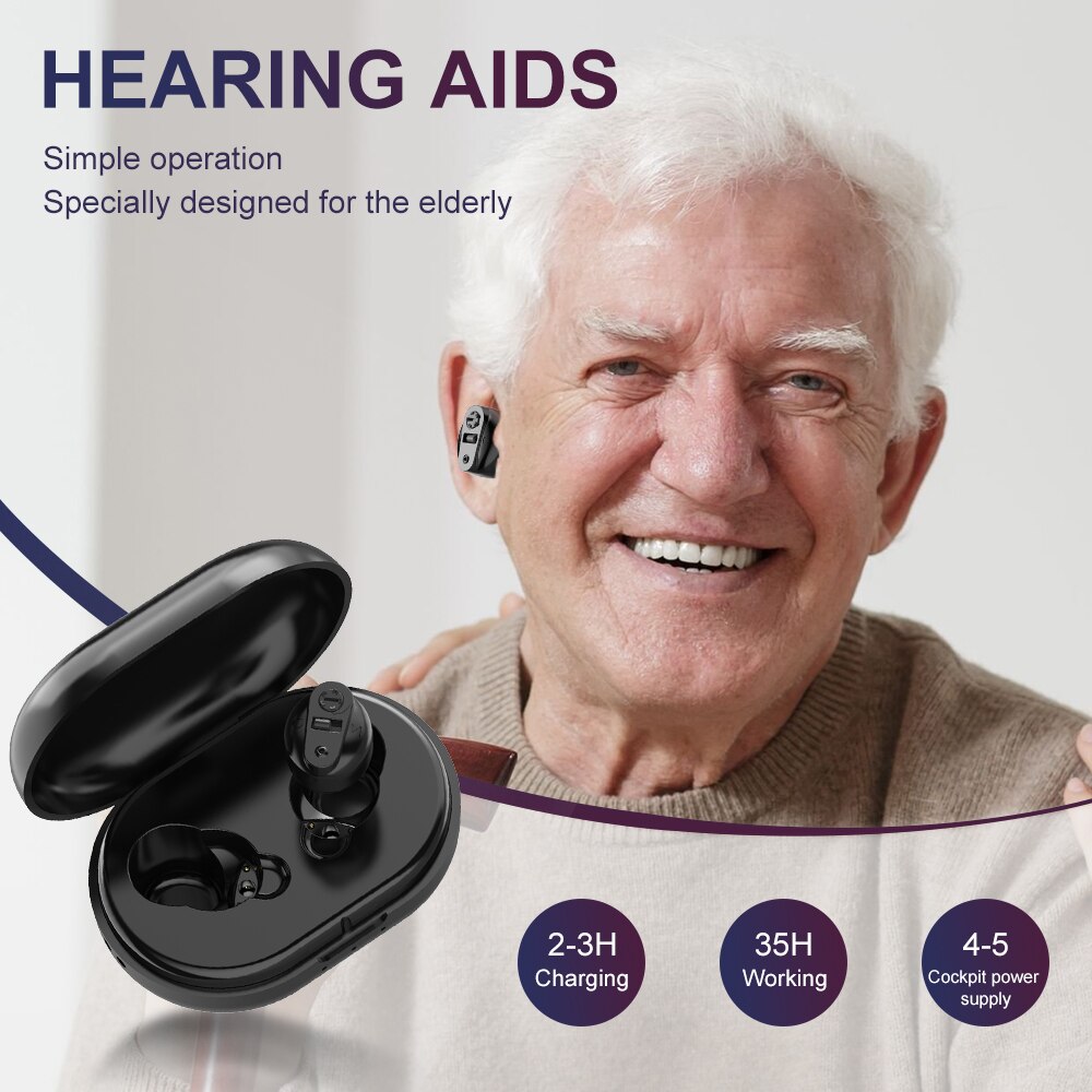 Rechargeable Hearing Aids Mini Sound Amplifier Enh... – Grandado