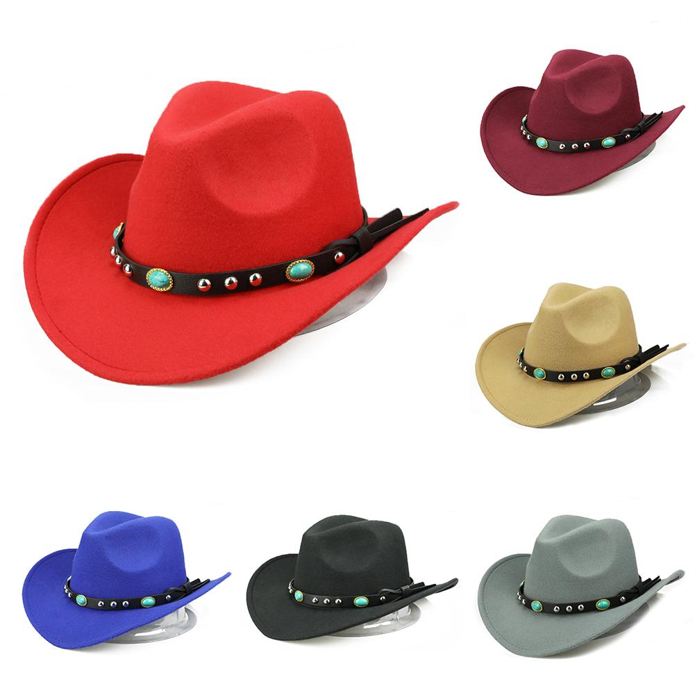 Rivet Roll Up Wide Brim Western Cowboy Cowgirl Hat... – Vicedeal