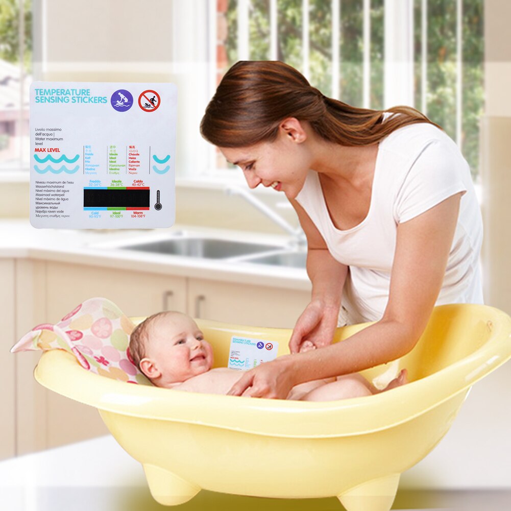 Baby Bath Water Temperature Measuring Card Sticker... – Grandado