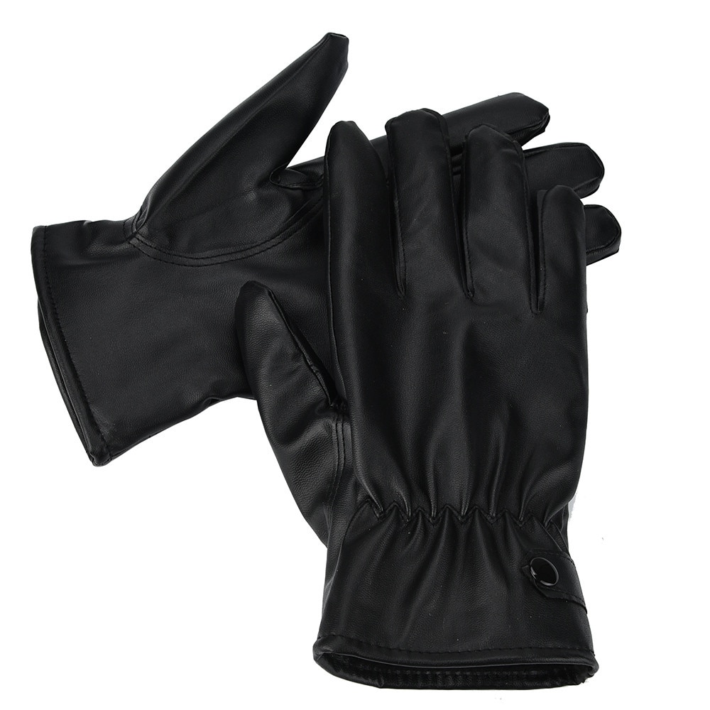 Men gloves Warm Cashmere Leather Male Winter Glove... – Grandado