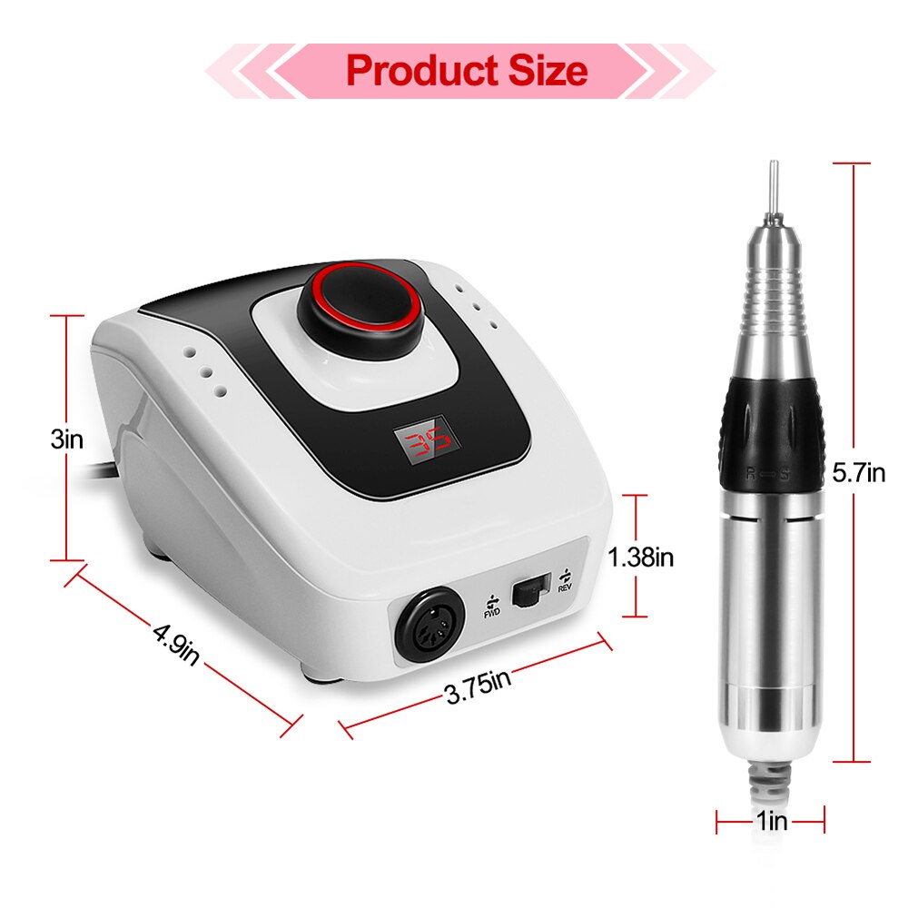 35000RPM Electric Nail Drill Manicure Manicure Ped... – Vicedeal