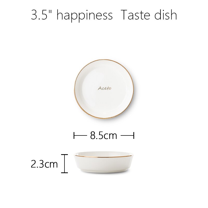 Nordic Ceramic Dinner Plates Beef Flat Plate Table... – Grandado