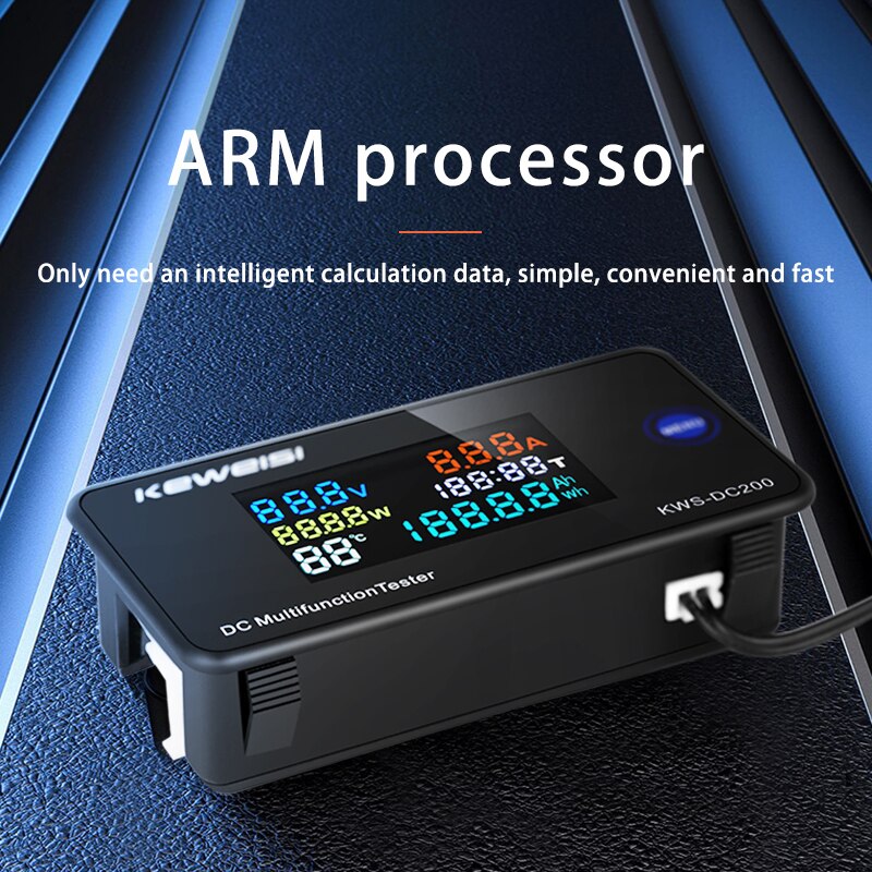 DC 0-200V Voltmeter Ammeter KWS Power Energy Meter... – Grandado