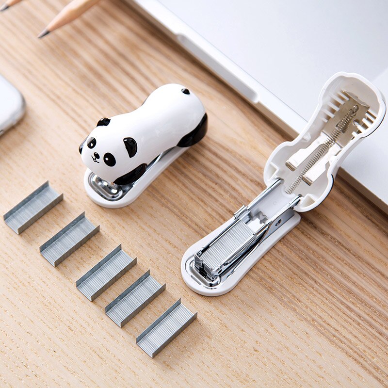 Deli Cute Cartoon Panda Mini Stapler with staples ... – Grandado