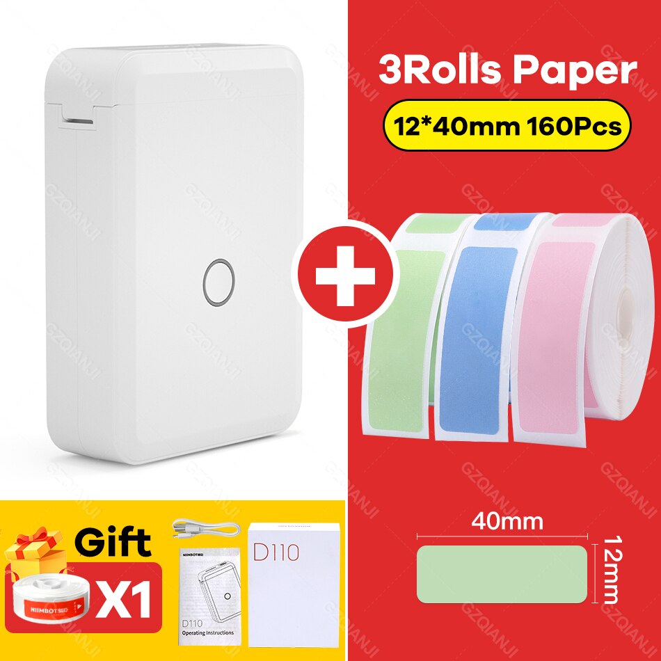 Niimbot D110 Portable Thermal Label printer Transp... – Grandado