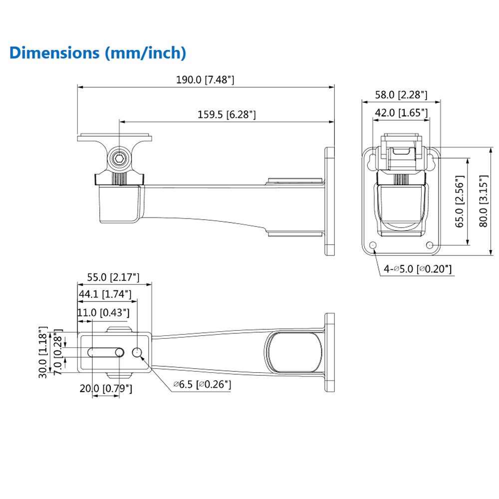 Original Dahua Wall Mount aluminum PFB121W IP Came... – Grandado