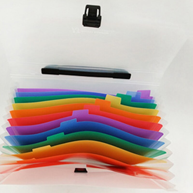 Bärbar a6 plast 13 fickor expanderande dokumentfi... – Grandado