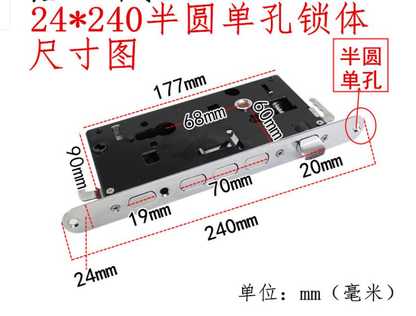 SUS 304 Stainless Steel Mortise Lock Body w Deadbo... – Grandado