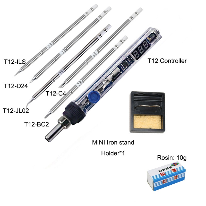 T12 electric soldering iron kit mini portable T12 ... – Vicedeal