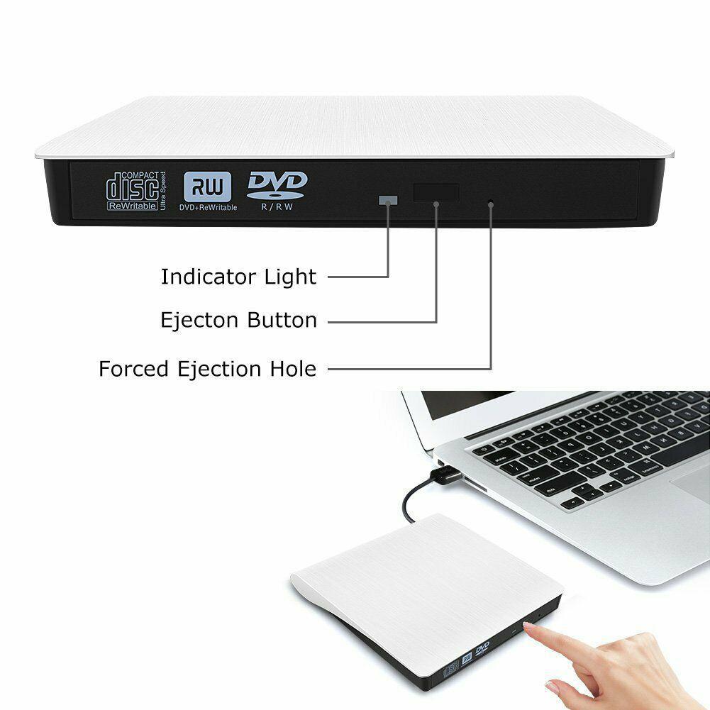 USB 3.0 External Slim DVD Writer Drive DVD ± RW CD... – Grandado