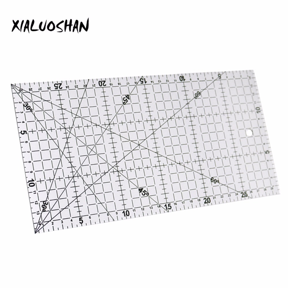 Zeichnung Lineal 30x15cm Patchwork Lineal hoch Kla... – Grandado