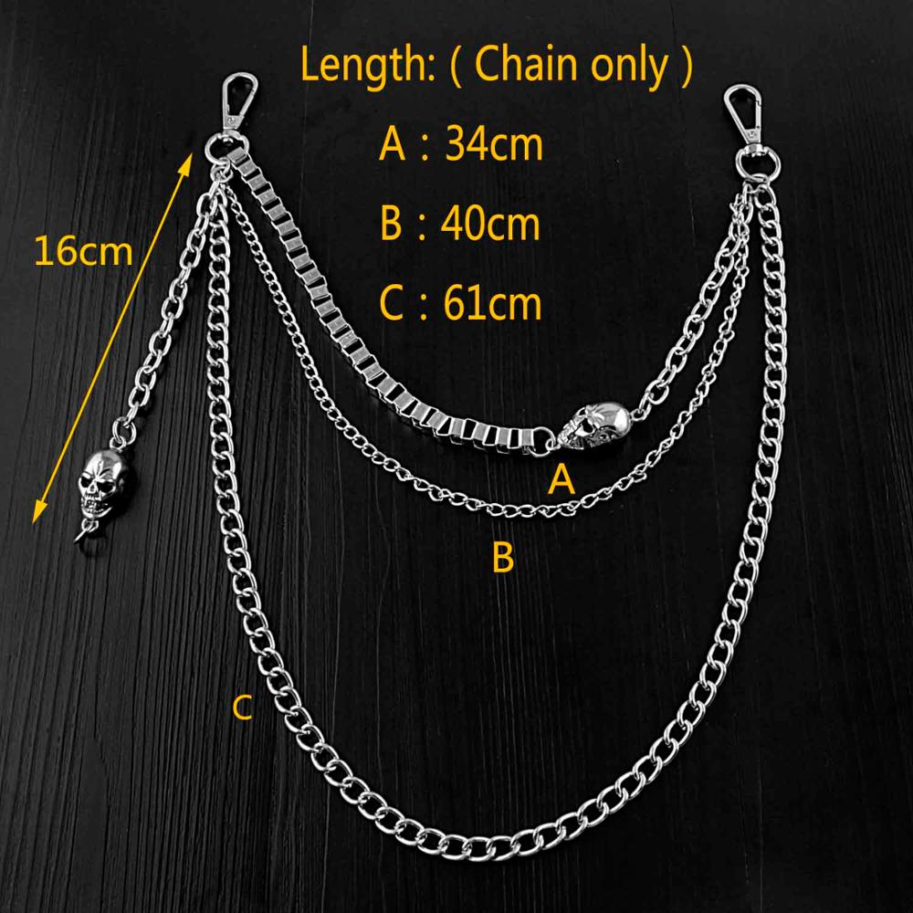 Punk Keychain Pants Jeans Men Jewelry Belts Access... – Vicedeal