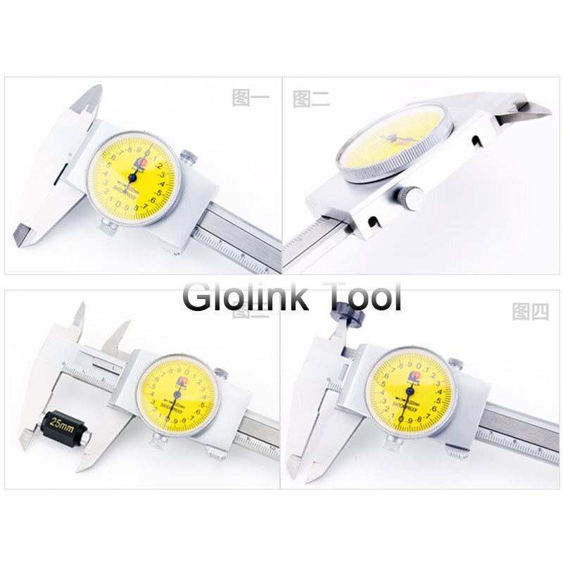 0-150mm Guanglu Dial Caliper High Precision 0.01mm... – Grandado