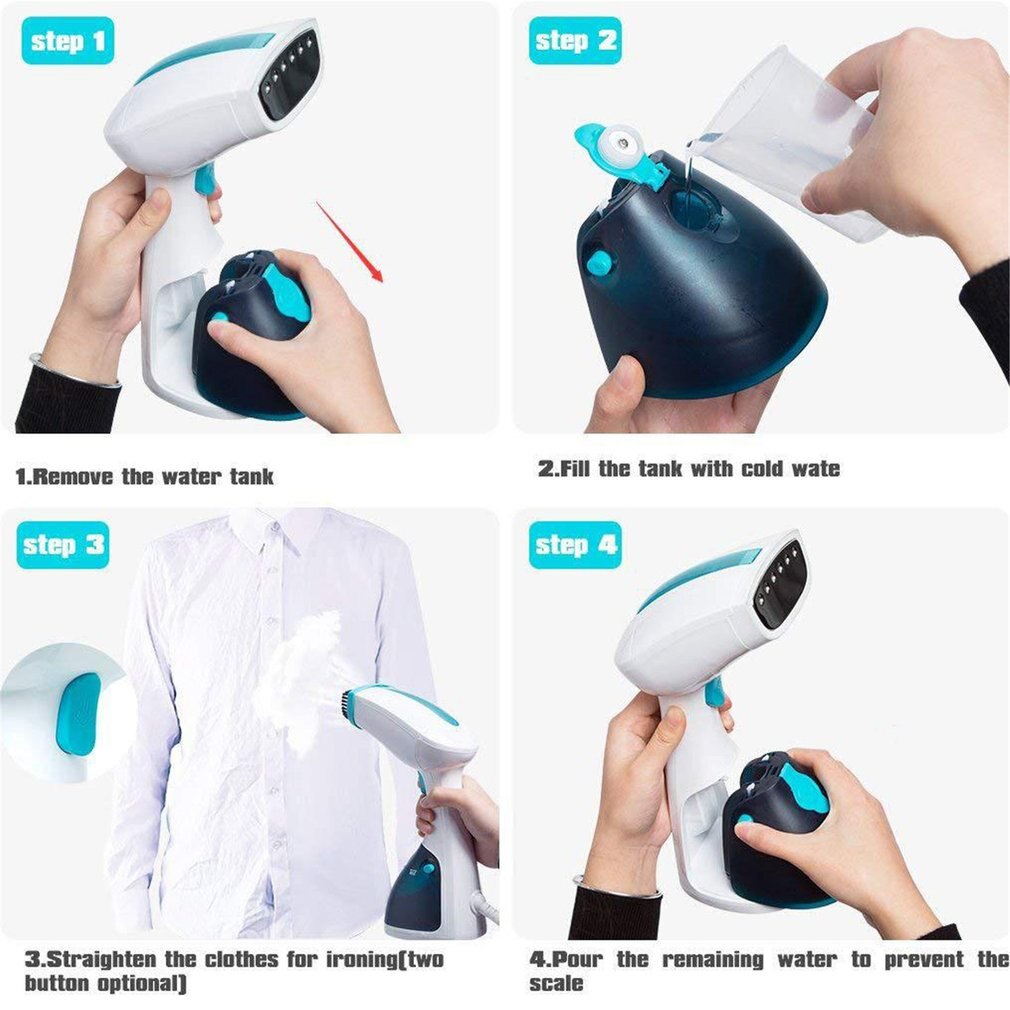 Handheld Fabric Steamer Fast-Heat 1200W Powerful G... – Grandado