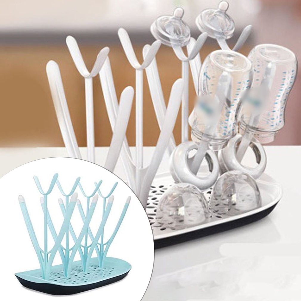 Bottle Dry Rack Baby Bottle Drain Drying Racks Blu... – Vicedeal