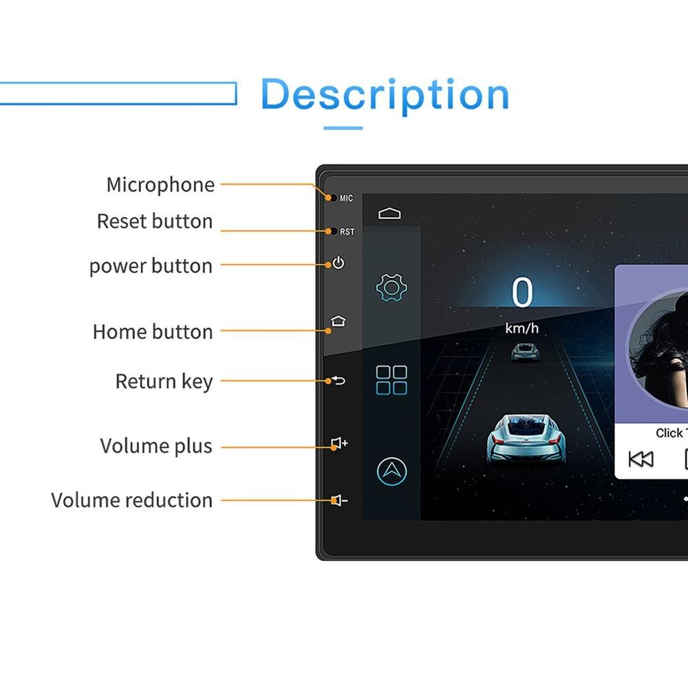 7 inch IPS Android Touch Screen Car Player Radio S... – Grandado