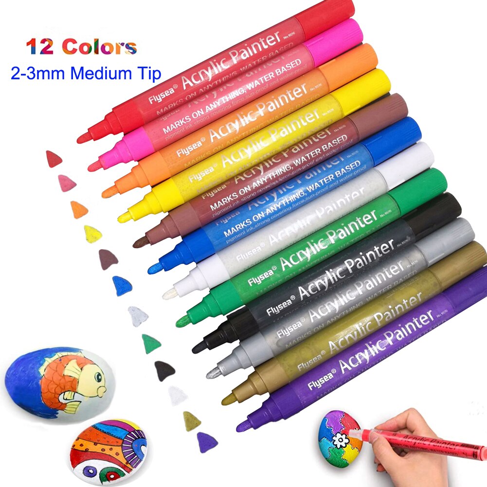 Acryl Malen Stifte einstellen, Acryl Farbe Stifte ... – Grandado