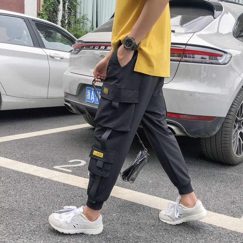 Cargo Pants Men Hip Hop Loose Multiple pockets Ove... – Grandado