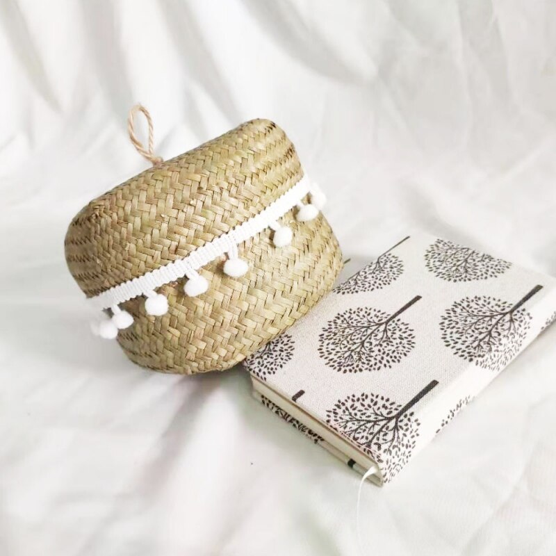 Seaweed Woven Baskets Flower Basket Household Stor... – Vicedeal