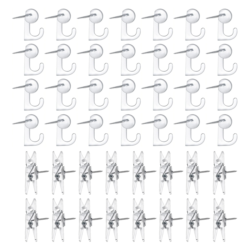 Push Pin Hook Clear Thumb Tack,Push Pins Hook With... – Vicedeal