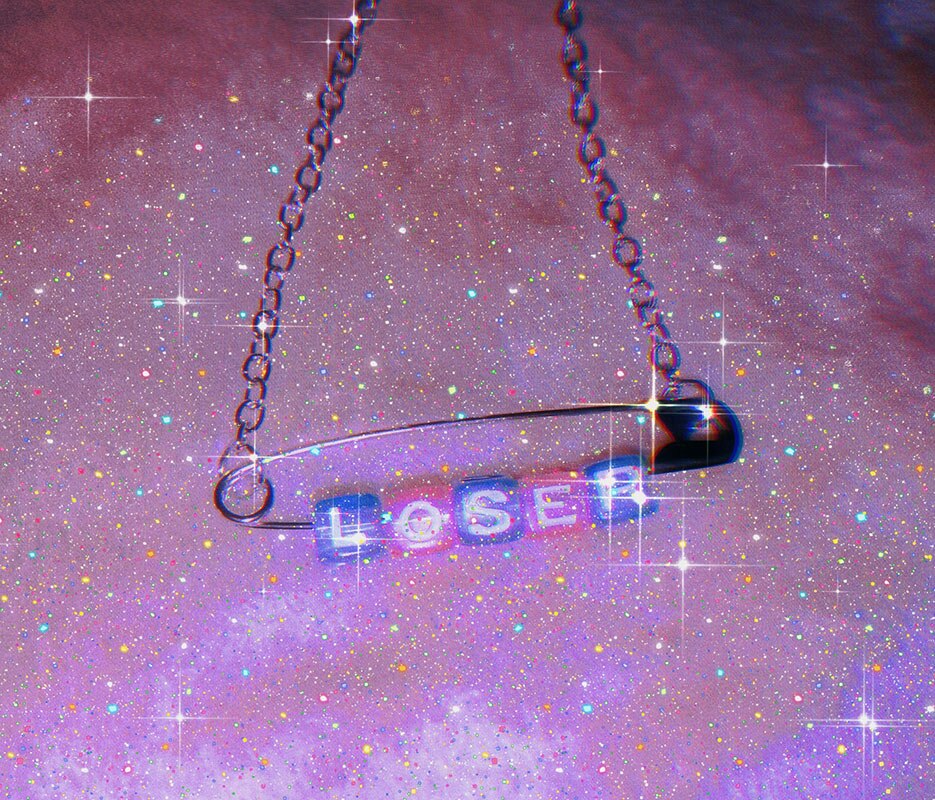 Lindo y divertido Harajuku Loser carta Pins cubo t... – Grandado