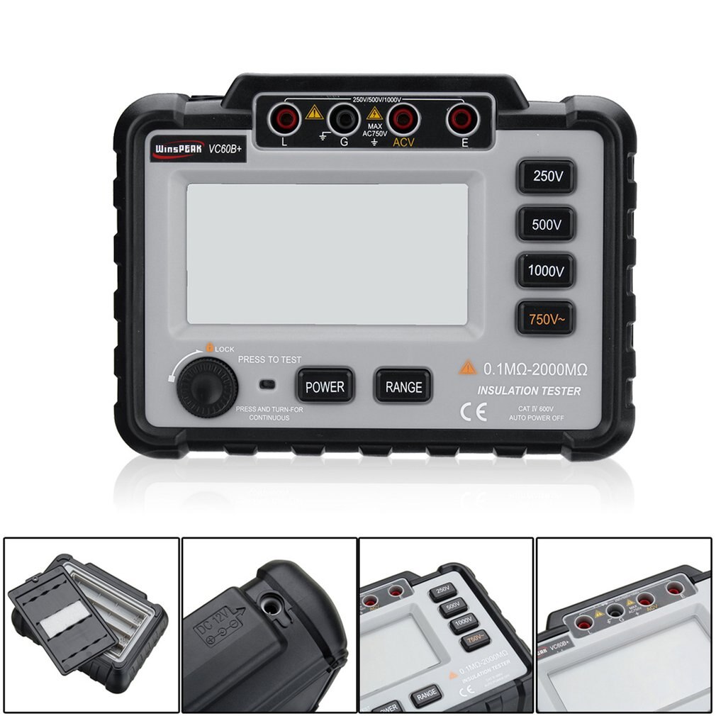VC60B + Digital Insulation Resistance Tester Earth... – Grandado