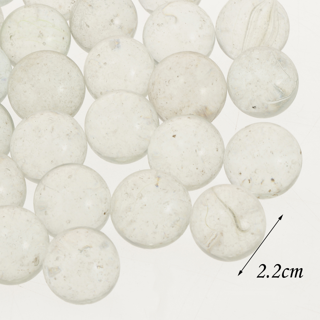Set of 50 Clear Glass Marbles Bulk (22mm), Marble ... – Vicedeal