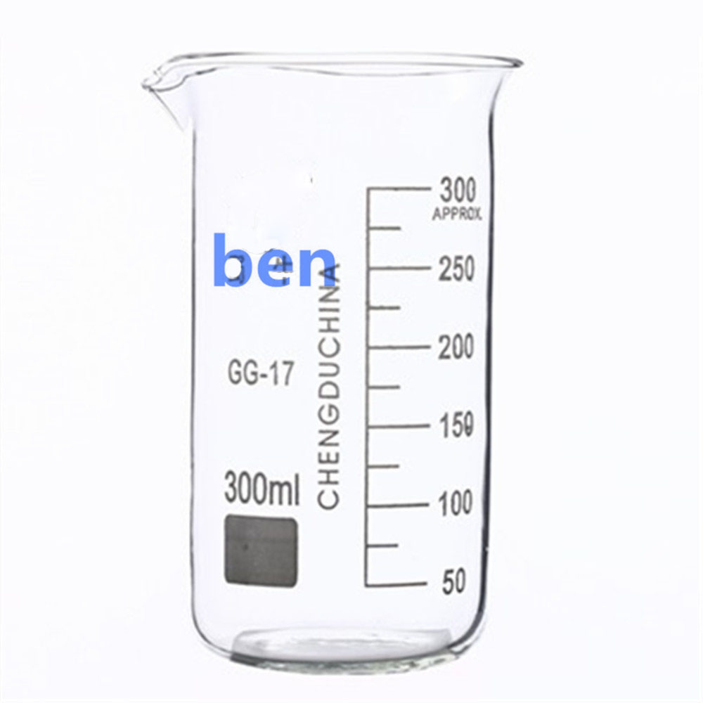 300mL Glass Beaker Tall Form Chemical Lab Glasswar... – Grandado
