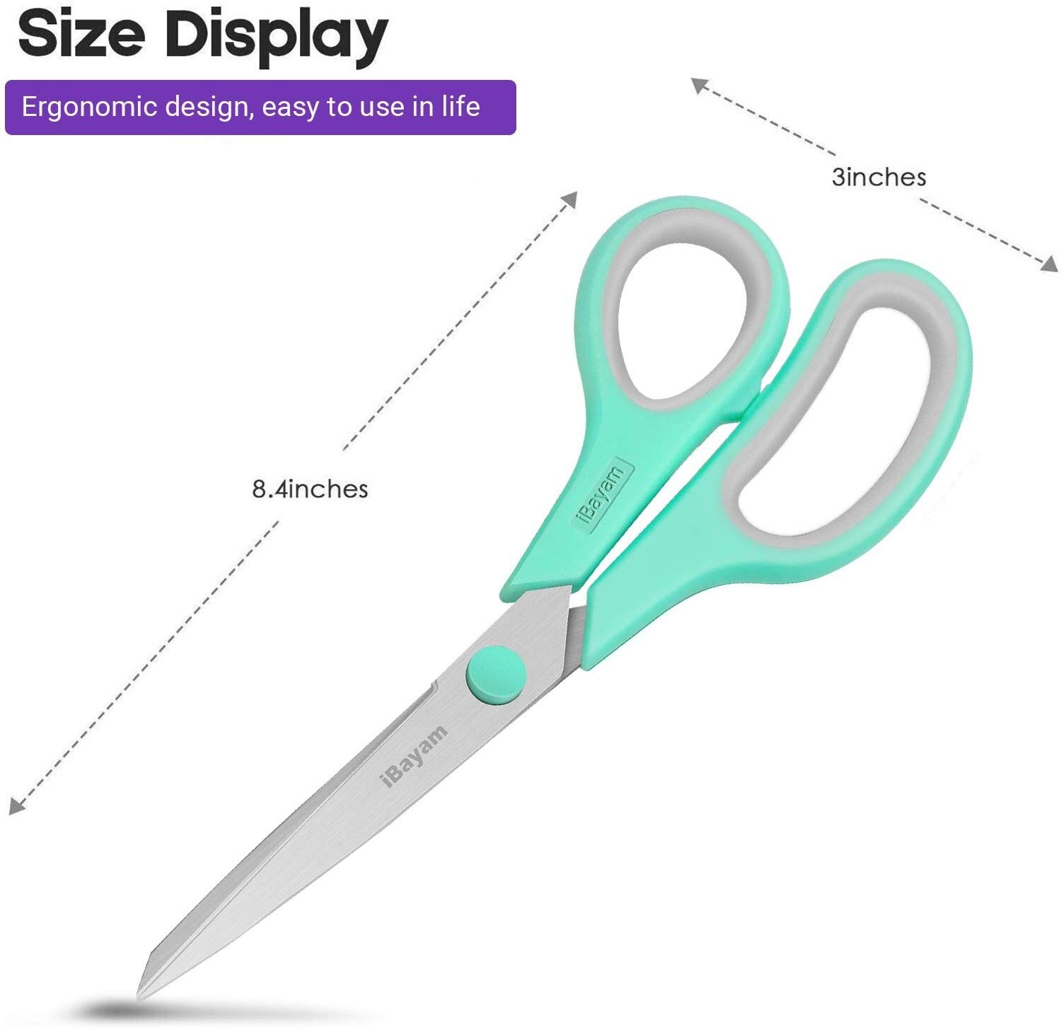 AMSIC Multipurpose Scissors Ultra Sharp Blades Com... – Vicedeal