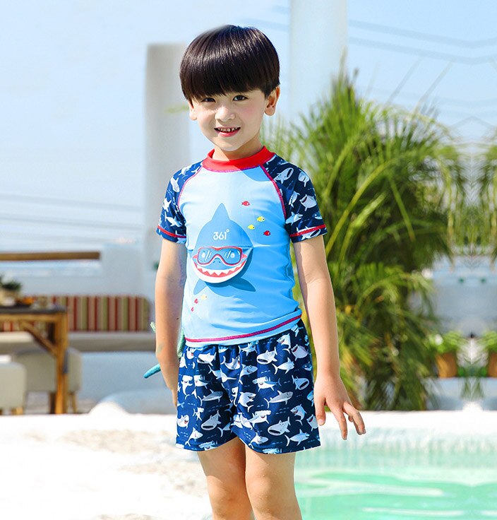 Quick Dry Boys Swimwear Children Swimsuit Two Piec... – Grandado