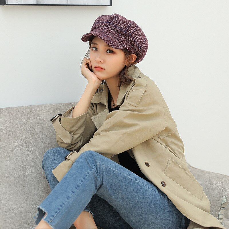 Maikun Internet Celebrity Octagonal Hat Female Spr... – Grandado