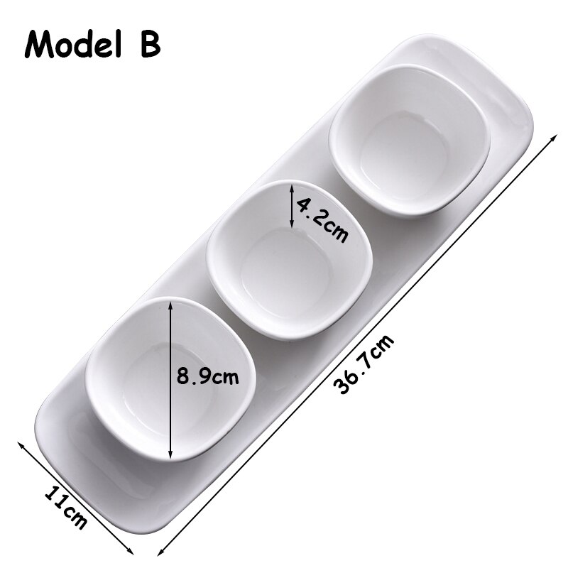 Snack Platter Plate Hotel Pot Small Sauce Dish Cer... – Grandado