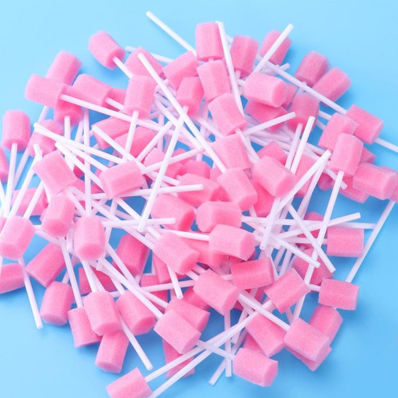 50Pcs/Box Disposable Oral Sponge Swabs Unflavored ... – Grandado