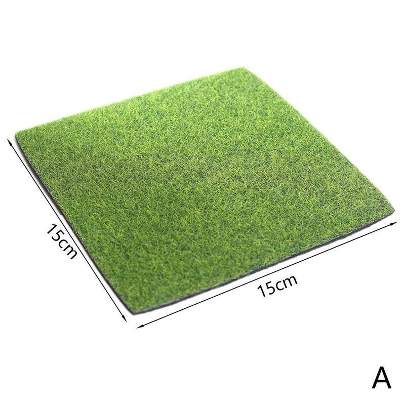 15cmx15cm Artificial Grass Mat Plastic Synthetic L... – Grandado
