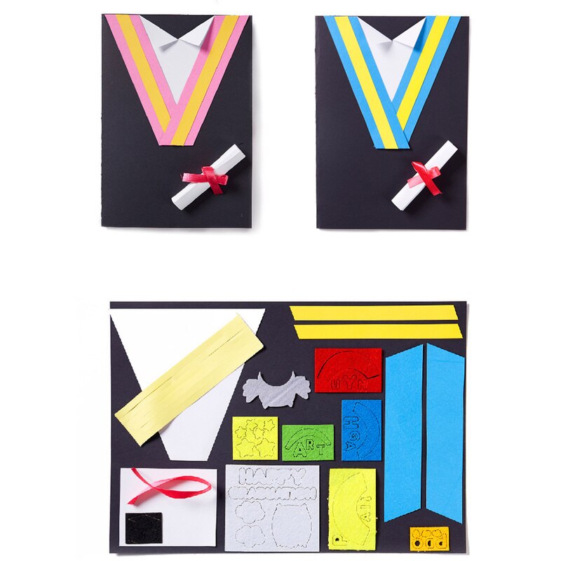 Handmade Graduation Dress Card DIY Craft Material ... – Grandado