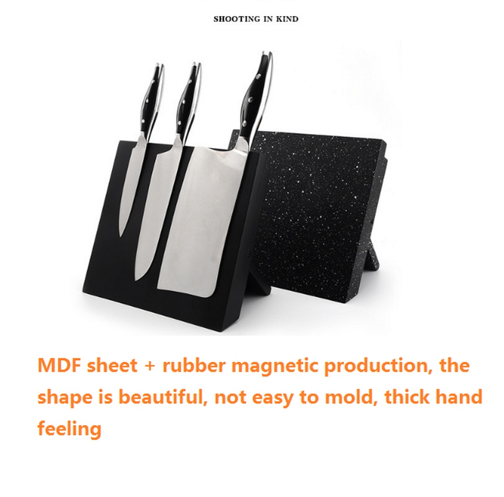 1 stk mdf+magnetisk knivholder stativ flot knivblo... – Vicedeal