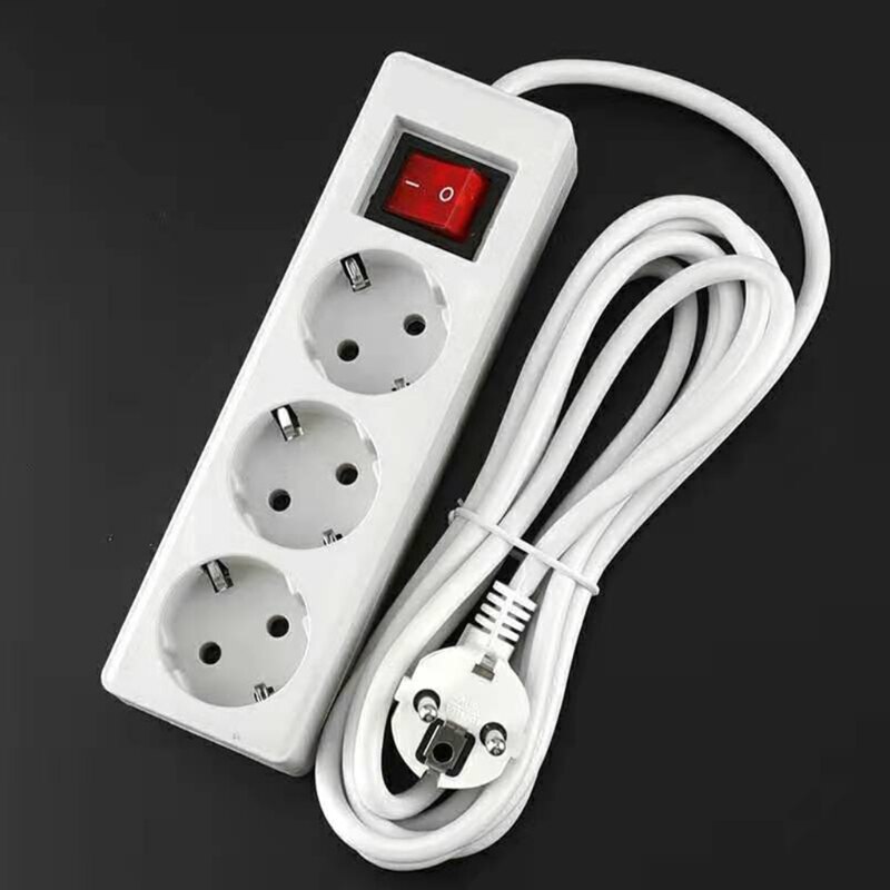 EU Standard German Type Power Strip 3/4/5 Sockets ... – Grandado